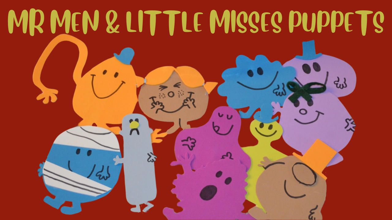 Simple Mr Men Puppets {Mr Men Unit Study} - ANGELIC SCALLIWAGS